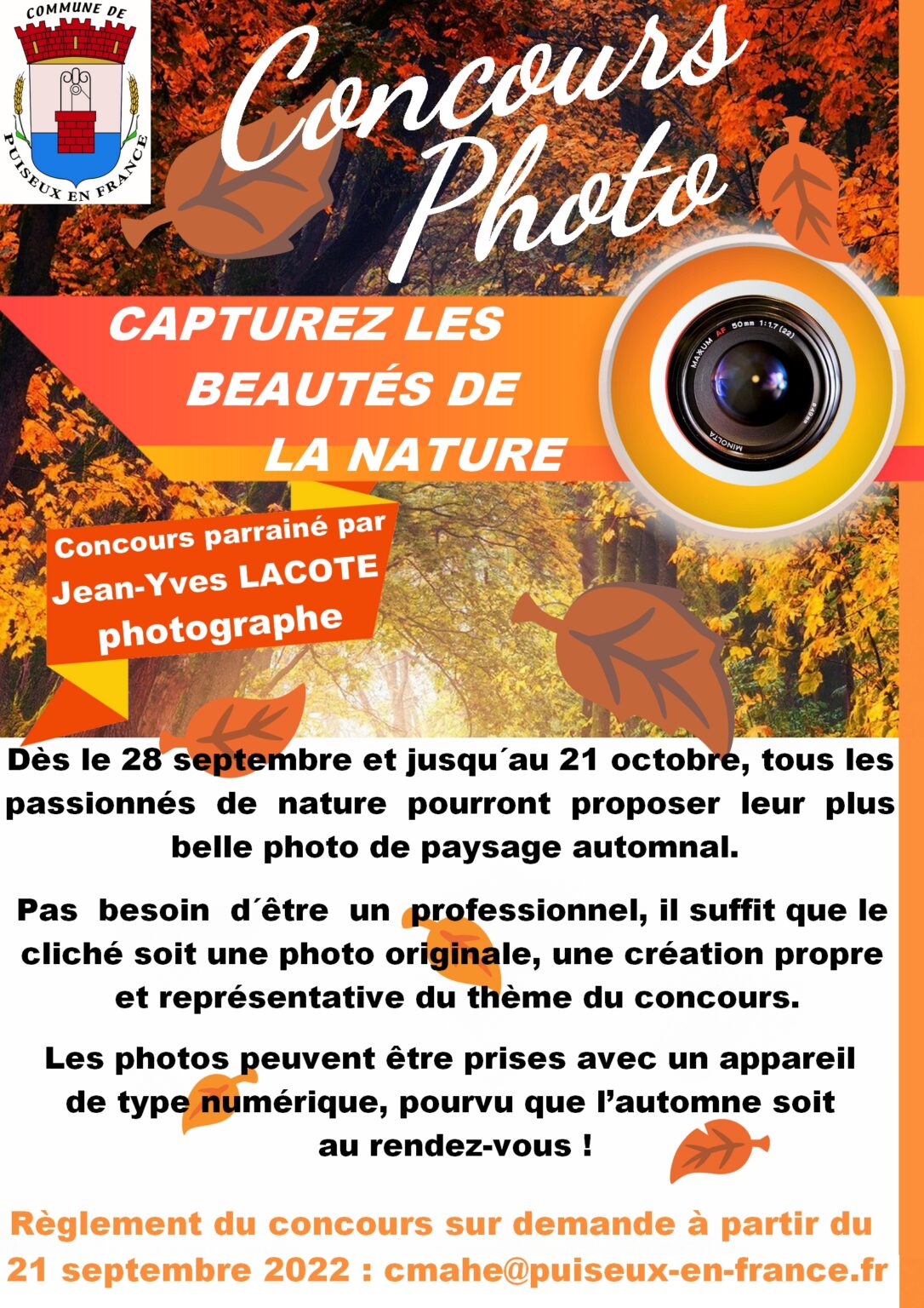 Grand concours photo d’Automne – Puiseux-en-France
